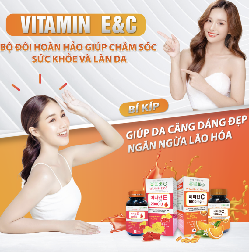 Vitamin E Đỏ & C Pluzz - Sản phẩm đạt chuẩn GMP, ISO, HACCP, FDA với ...